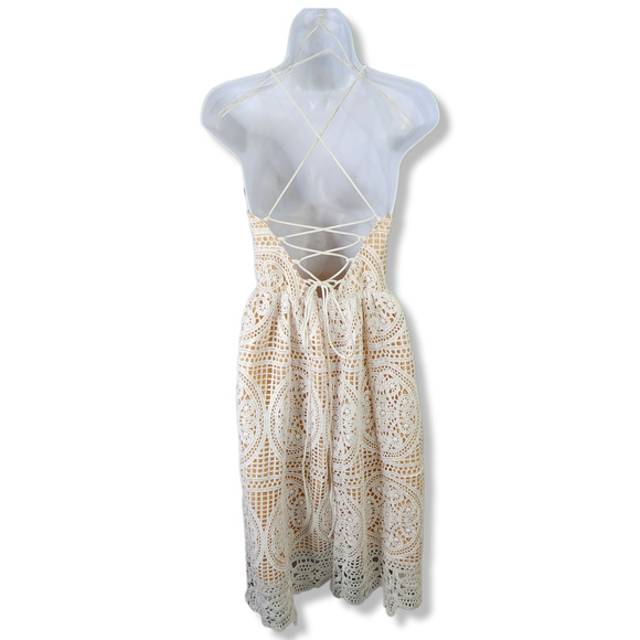 Chicwish | Dresses | Chic Wish Dress Womens Xsmall White Boho Hippie ...
